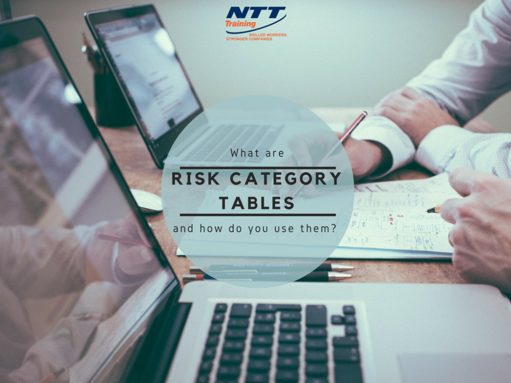 Risk Category Tables and How To Use Them? | NTT Training